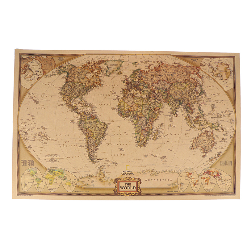 Carte monde ancienne vintage – Vintage Carte monde ancienne vintage – Vintage